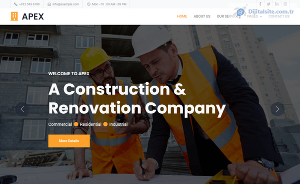 Apex – Bootstrap 5 Home Renovation Template